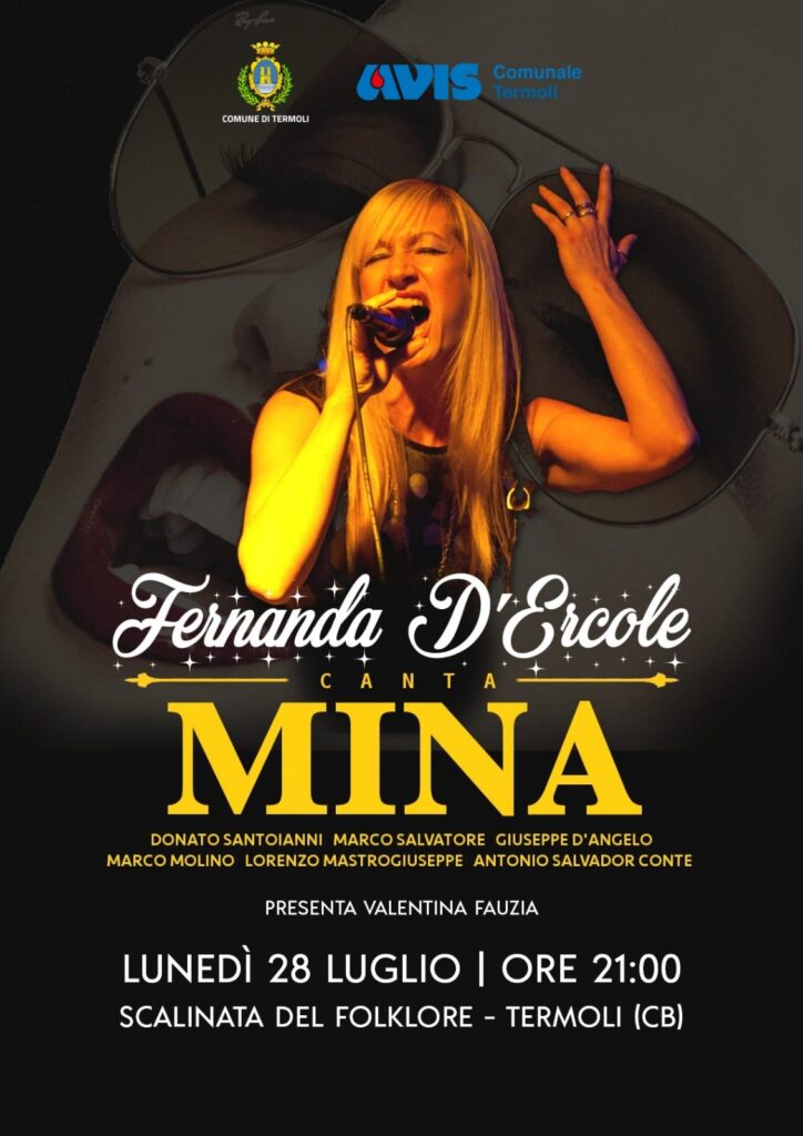 Alla "Scalinata del Folklore" Fernanda D'Ercole canta Mina - TermoliOnLine.it