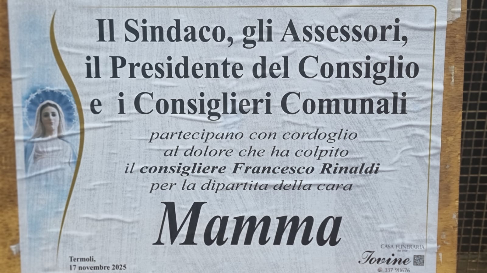 Il Comune di Termoli si stringe attorno al consigliere Francesco ...